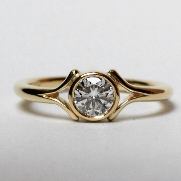 OPEN DIAMOND gold ring – Mo Christianshavn
